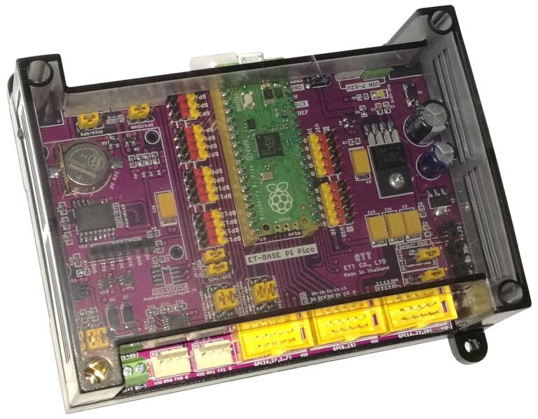 ET-BASE PI PICO : บอร์ดควบคุมที่ใช้ Raspberry Pi Pico - CNX Software