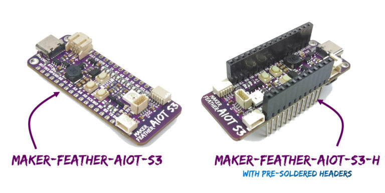 Maker Feather Aiot S3 บอร์ด Esp32 S3 รองรับการเขียนโปรแกรม Circuitpython หรือ Arduino Cnx