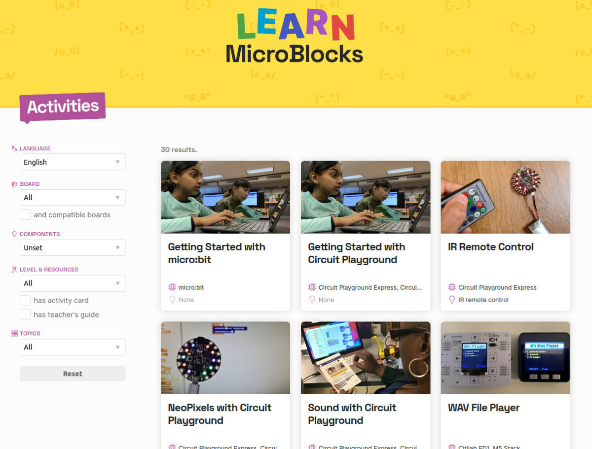 MicroBlocks เป็นการเขียนโปรแกรมด้วยบล็อก สำหรับบอร์ด MCU 32 บิต - CNX Software