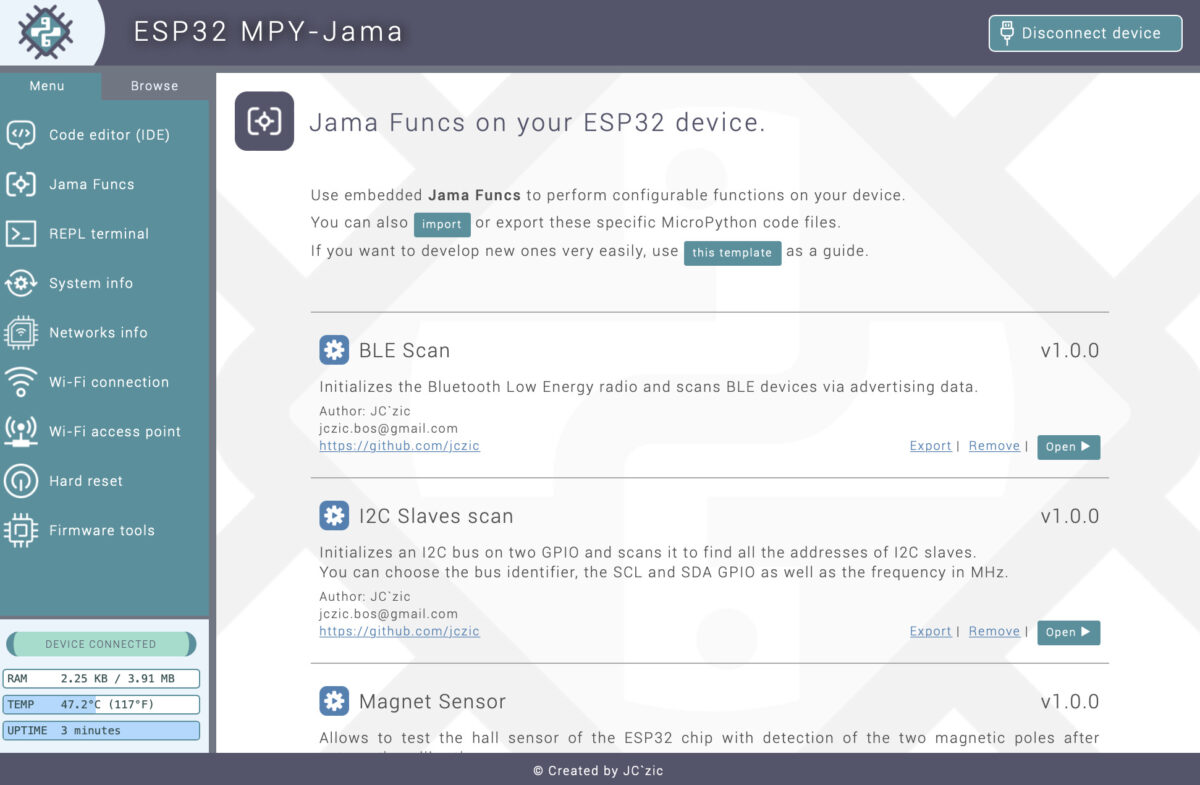 Esp32 Mpy Jama Micropython Ide สำหรับบอร์ด Esp32 Cnx Software