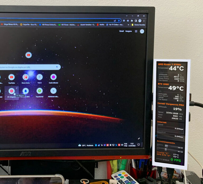 จอแสดงผลข้อมูลแบบ Ultrawide ขนาด 8.8 นิ้วพร้อม HDMI และ USB รองรับ ...