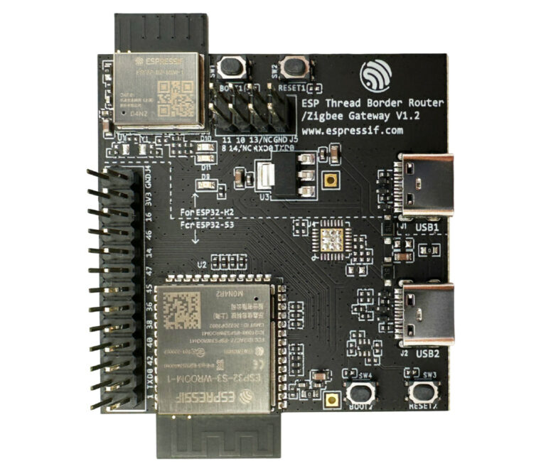 บอร์ด Espressif Esp Thread Border Router ที่รวมชิป Esp32 H2 และ Esp32