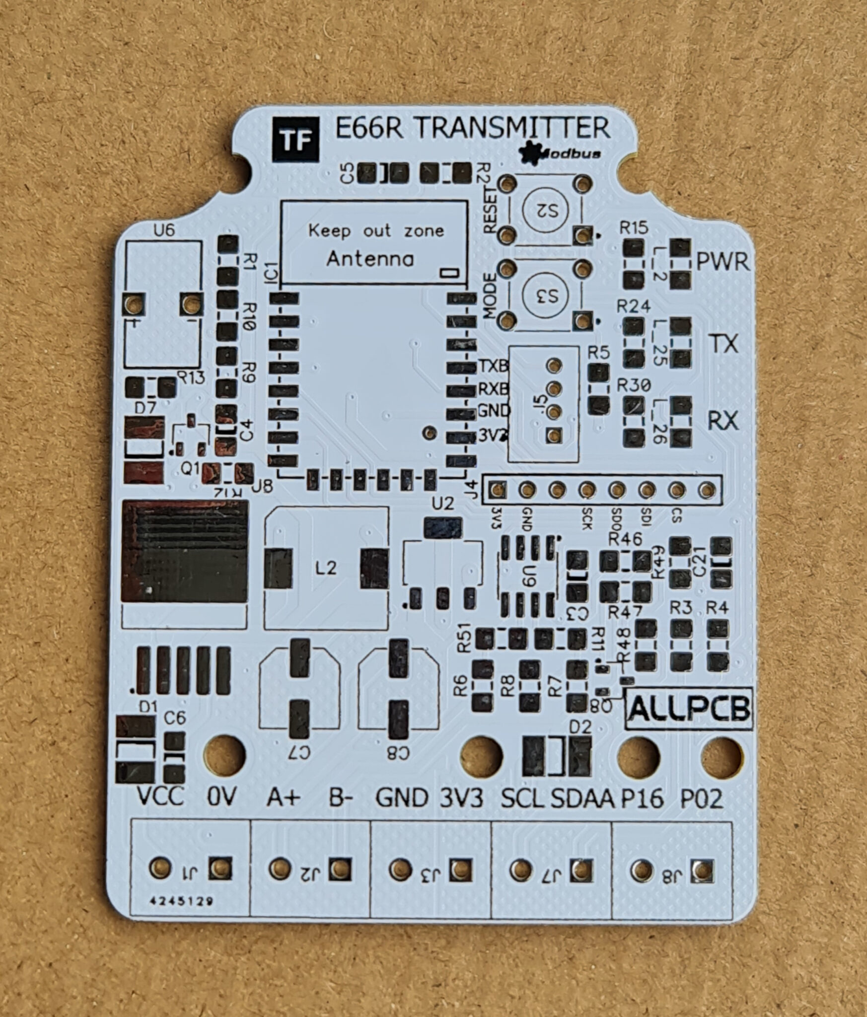 รีวิว บริการผลิต PCB ของ AllPCB ด้วยบอร์ด E66 Transmitter - CNX Software