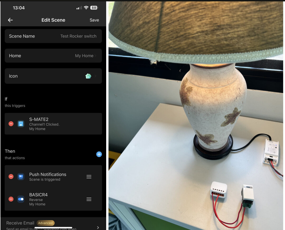 รีวิว SONOFF – BASICR4 Smart Switch และ S-MATE2 Smart Remote Control - CNX Software