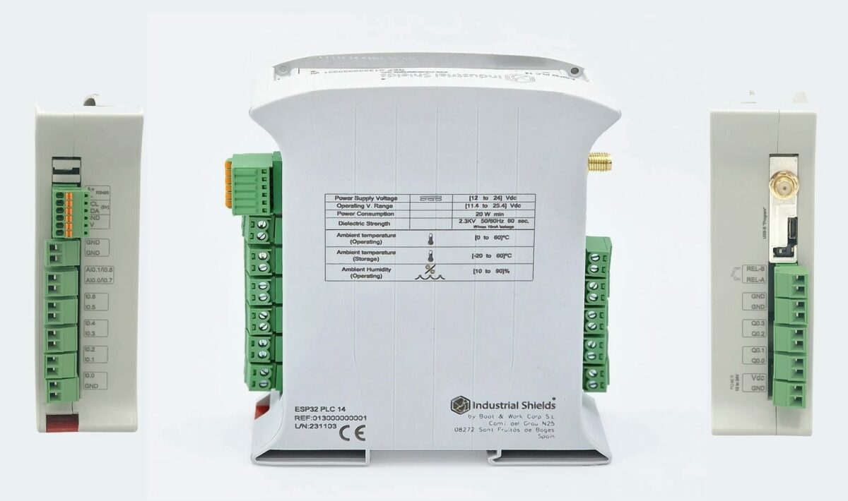 Industrial Shields ESP32 PLC 14 – อุปกรณ์ PLC ระดับ Entry ที่ใช้ ESP32 ...